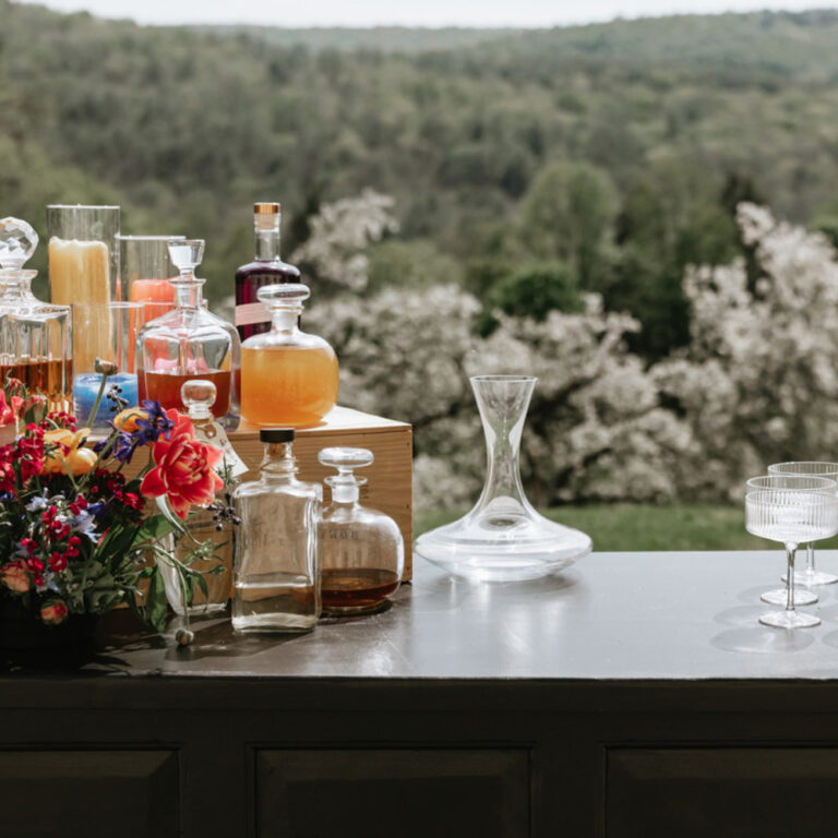 Black Wood Paneled Bar - Classical Tents and Party Goods